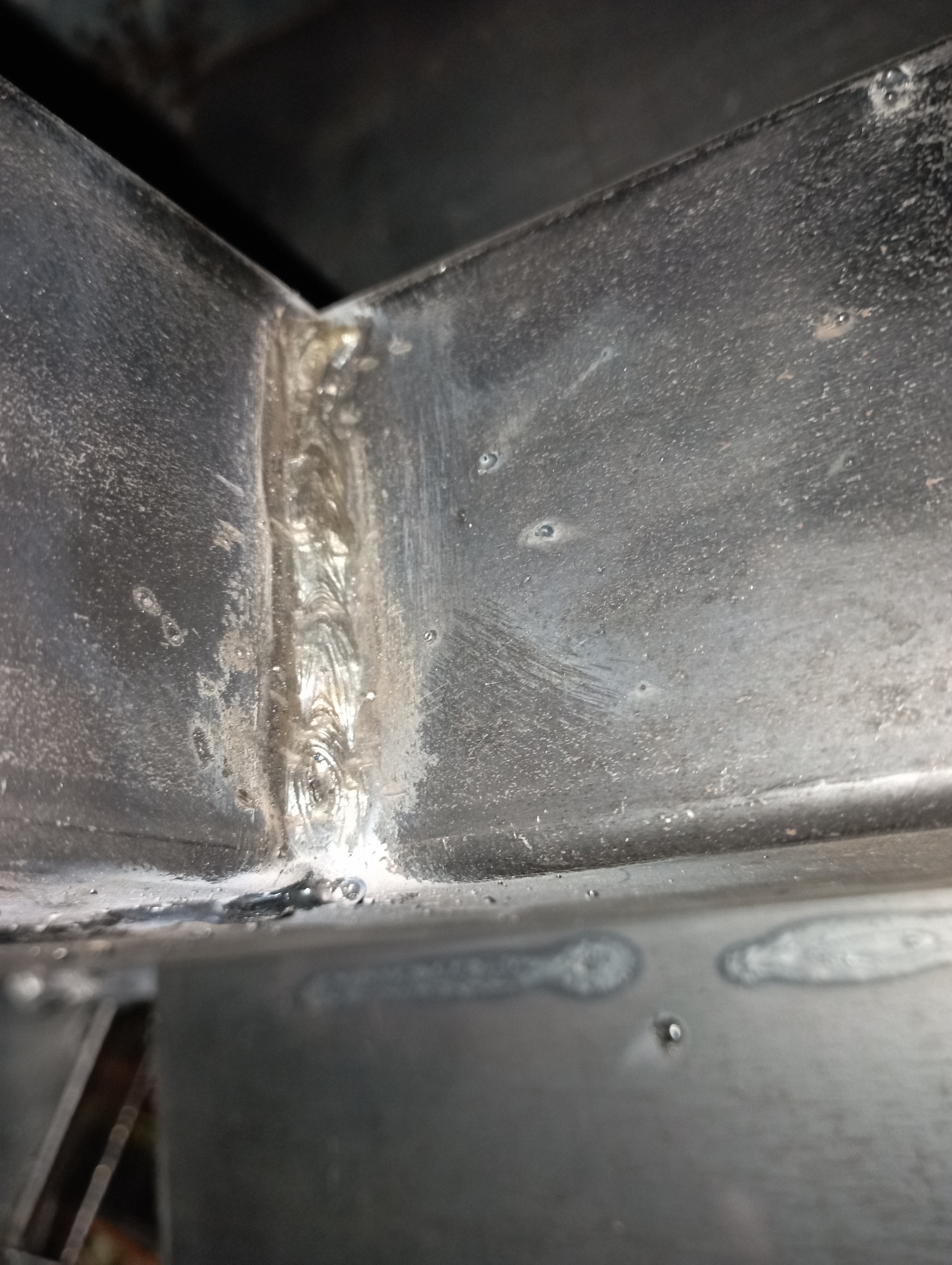 Soudure angle et laitier